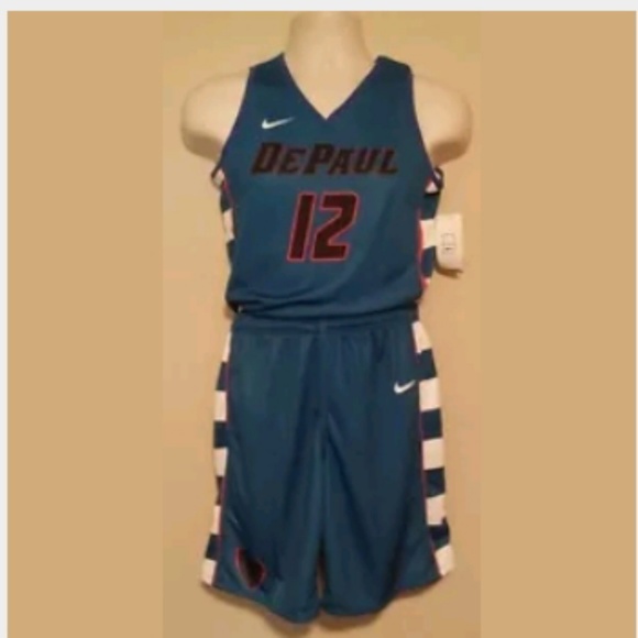 Nike | Matching Sets | Depaul Blue Demons Basketball Uniform Boys Med ...